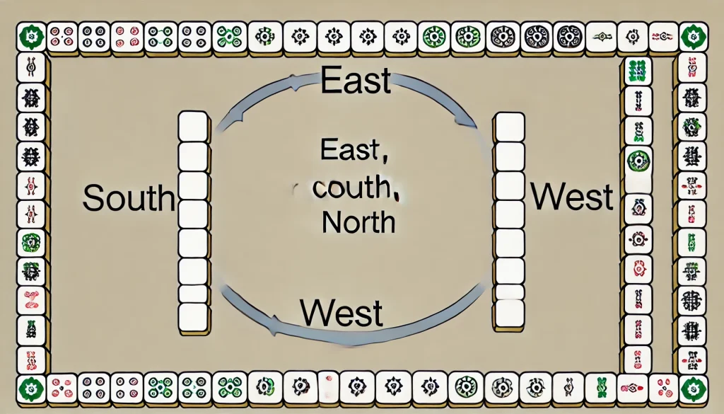 【麻雀】東西南北の位置は？順番や席順も解説