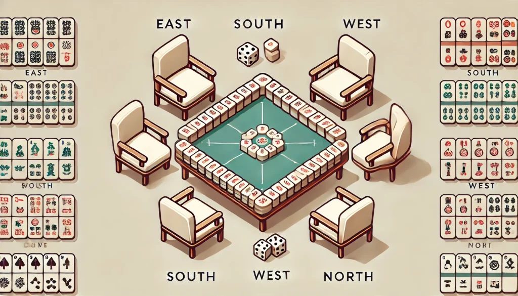 【麻雀】東西南北の位置は？順番や席順も解説